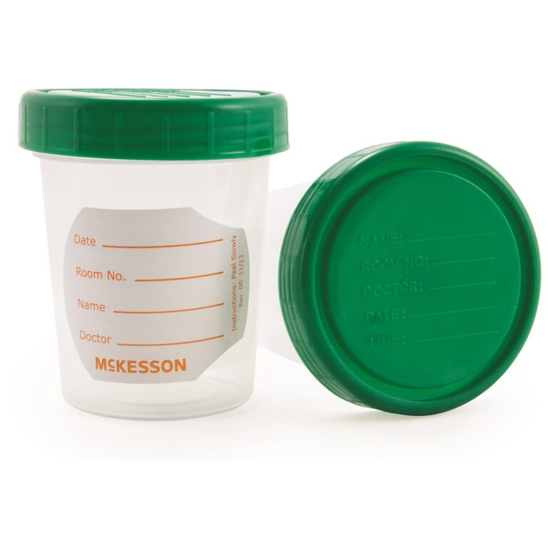 Specimen Container McKesson 120 mL (4 oz.) Screw Cap NonSterile - A ...